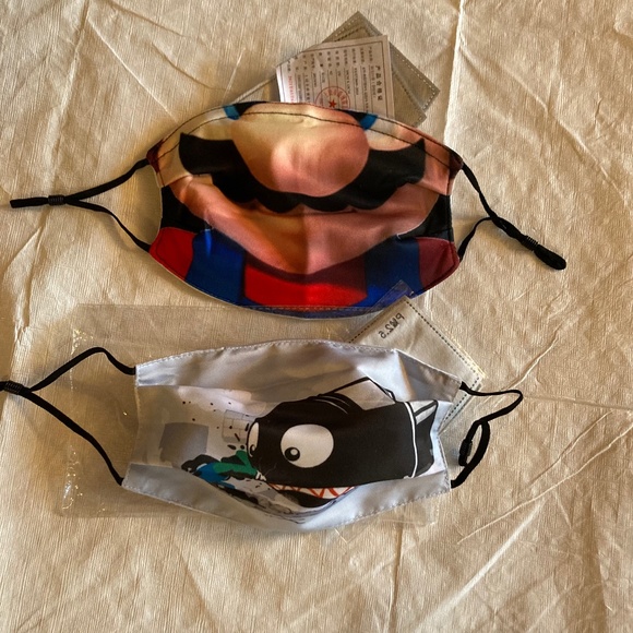 Accessories | Two Mario Bros Themed Face Masks New | Poshmark